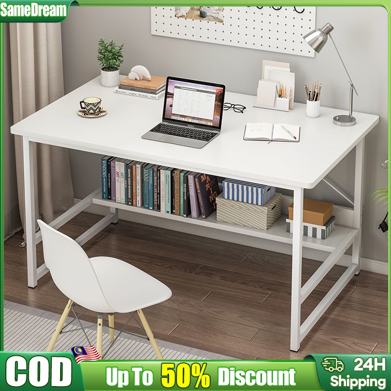 120CM Meja Student study Table Office Desk Computer Table Writing ...