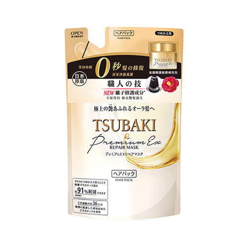 Japan Tsubaki Premium EX Repair Hair Mask Refill Pack 150g Hair ...