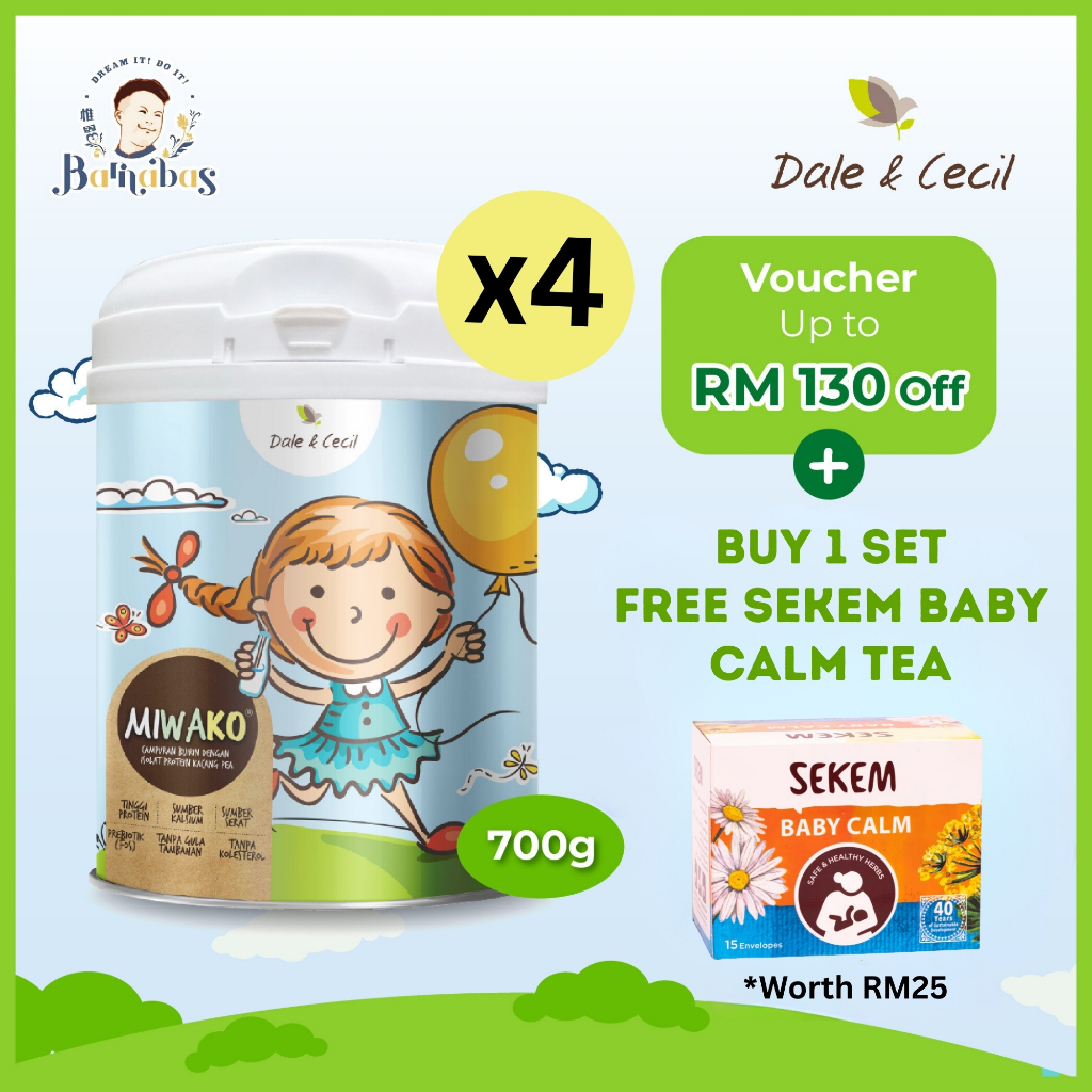 Dale & Cecil MIWAKO Plant Milk 700g x4 | Shopee Malaysia