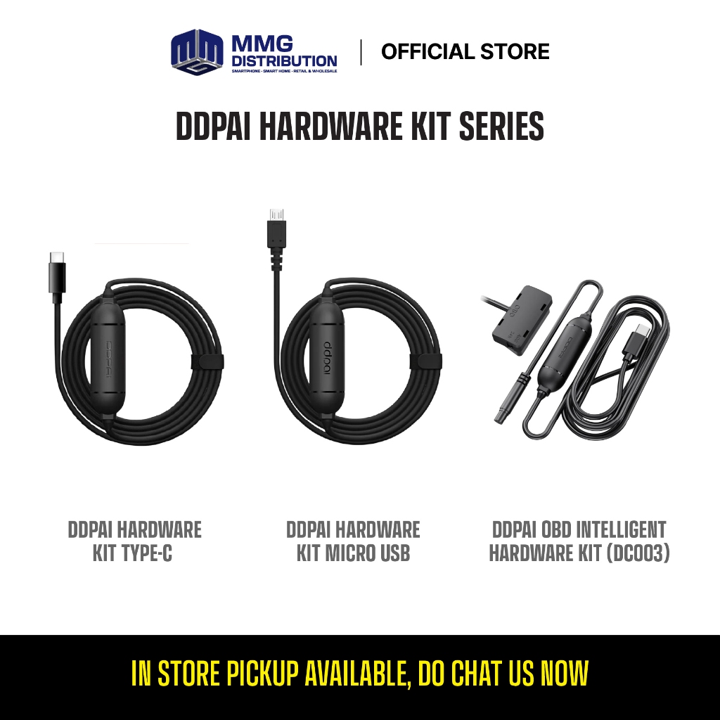 DDPAI Hardwire Kit OBD Type-C / Type-C / Micro - READY STOCK, compatible for DDPAI Dash Cam Easy ...