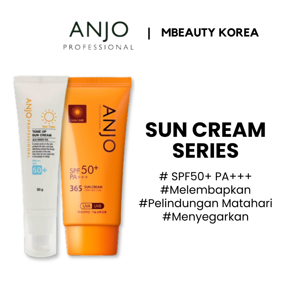 ANJO Professional 365 Daily Sun cream & Tone Up Suncream & Snail BB SPF ...