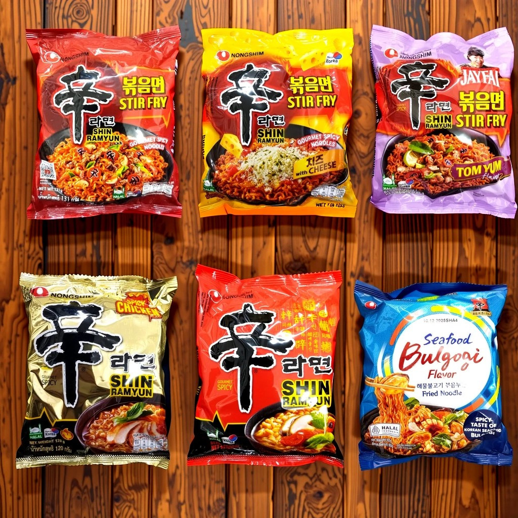 Nongshim Shin Ramyun Instant Noodles Variety Pack – 4 Flavors (Stir Fry ...