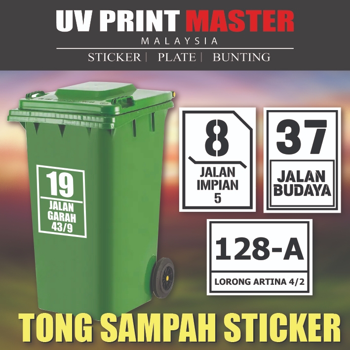 STICKER PLOTTING TONG SAMPAH WATERPROOF / TONG AIR / TONG SAMPAH ...