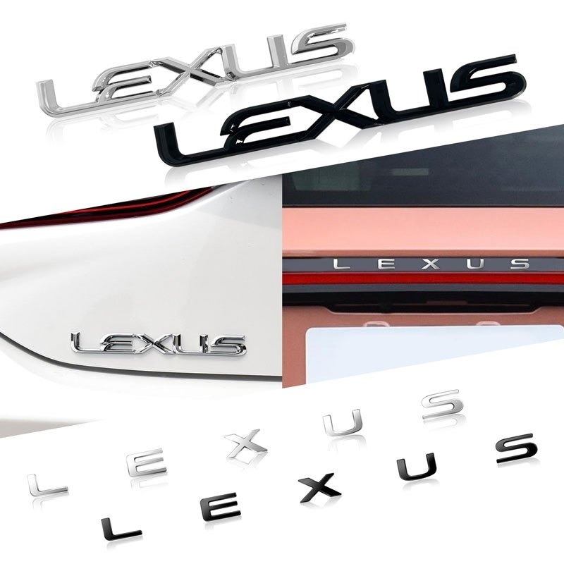 1 x ABS LEXUS Letter Logo Car Auto Decorative Emblem Badge Sticker ...