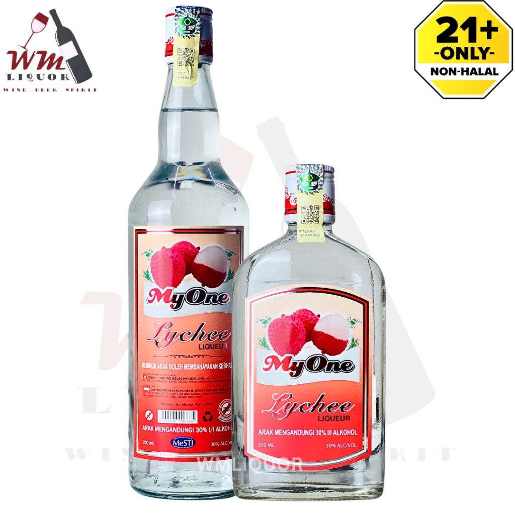 My One Lychee Liqueur 350ml/700ml / 30% ALC -Brandy/Whisky/Rum/Gin/Wine ...