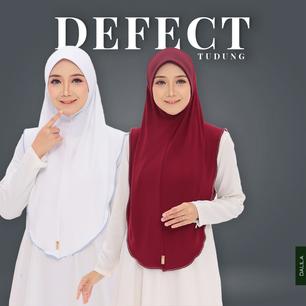 AS-IS DEFECT ITEM TUDUNG SARUNG MADEENA PLAIN Moss Crepe Muslimah ...