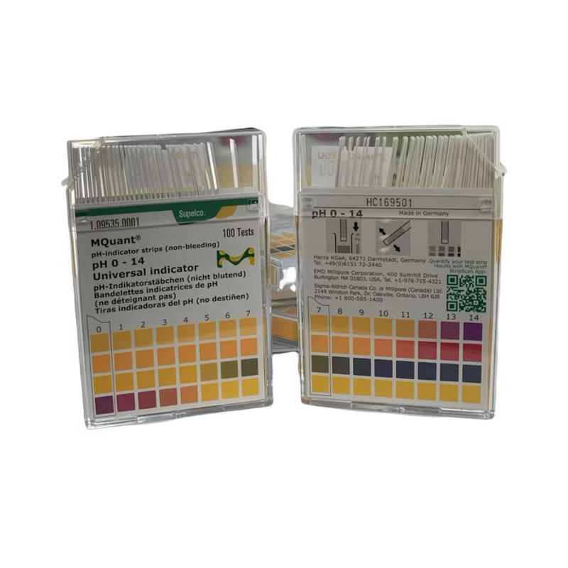 MERCK, PH-Indicator strips pH 0 - 14, (NON-BLEEDING), 100 Tests/Pack ...
