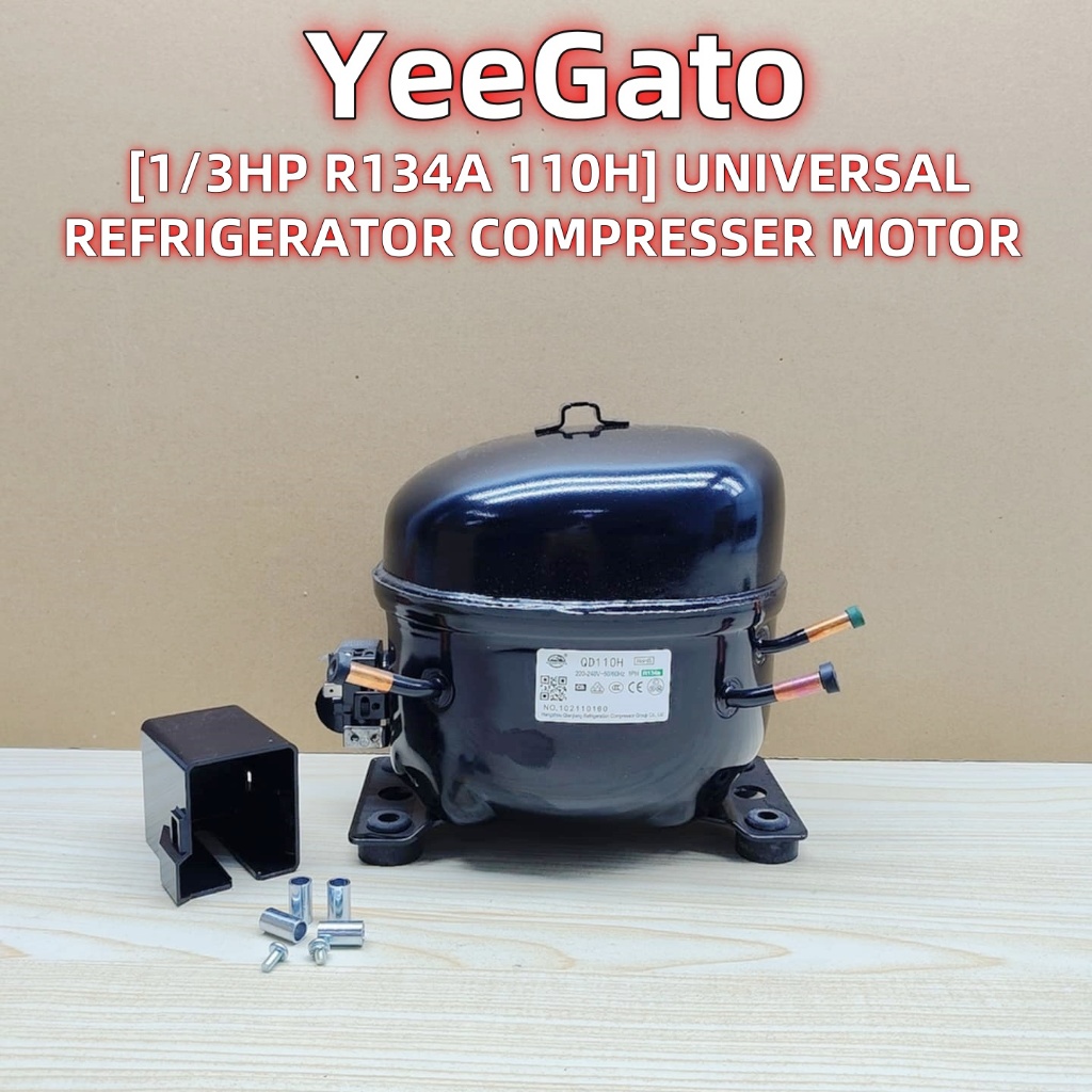 [R134A] {1/3HP} UNIVERSAL REFRIGERATOR COMPRESSOR MOTOR (MALQD110H) AIR ...
