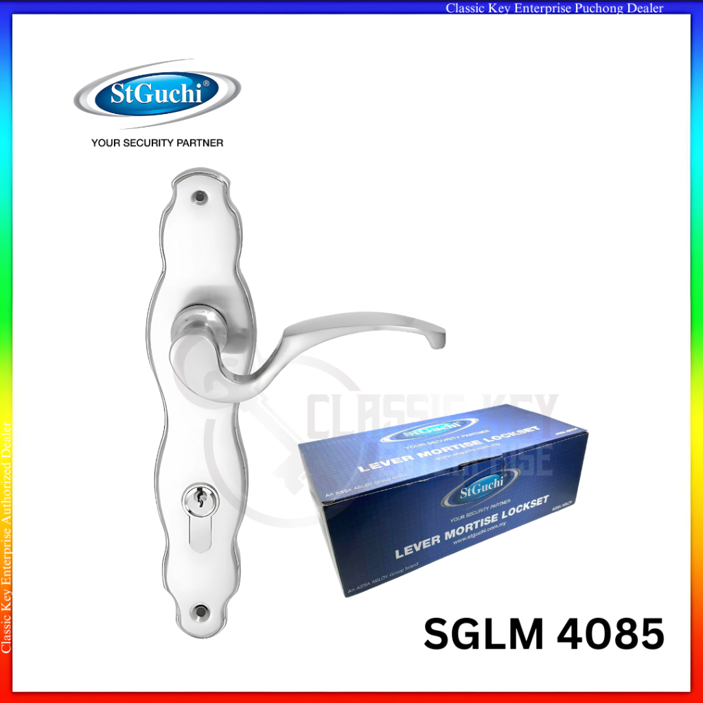 St Guchi Lever Mortise Grille Door Lockset Model SGML-4085-IZ001(SILVER ...