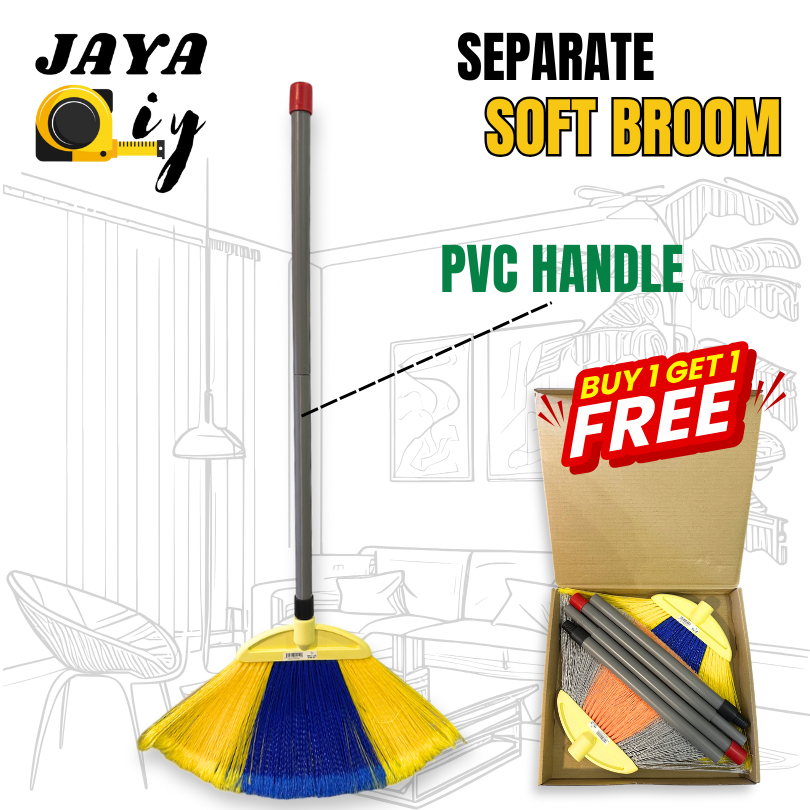 [LOCAL] Buy 1 Free 1 MUTLTIPURPOSE Nylon Soft Broom / Plastic Soft ...