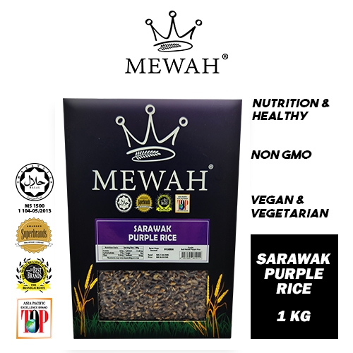 Mewah Sarawak Purple Rice 1kg | Shopee Malaysia