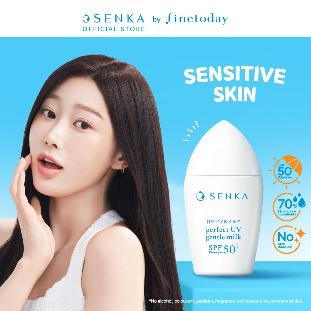 SENKA Perfect UV Gentle Milk Sunscreen 40ml (face sunscreeen, UV ...