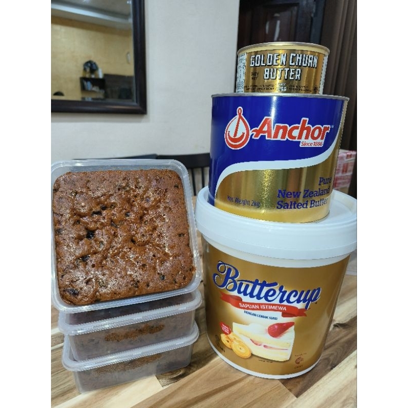 Kek kukus buah Premium Combo 3 jenis butter(Golden churn,Anchor ...