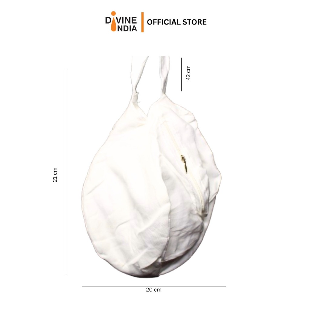 Pure White Gomukhi |Hare Krishna Japa Mala Bag/Chanting Bag/White ...
