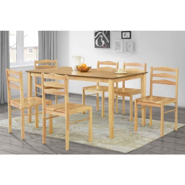 table 6 seater set /chair/ meja/ kerusi/ meja makan 6 kerusi/6seater ...