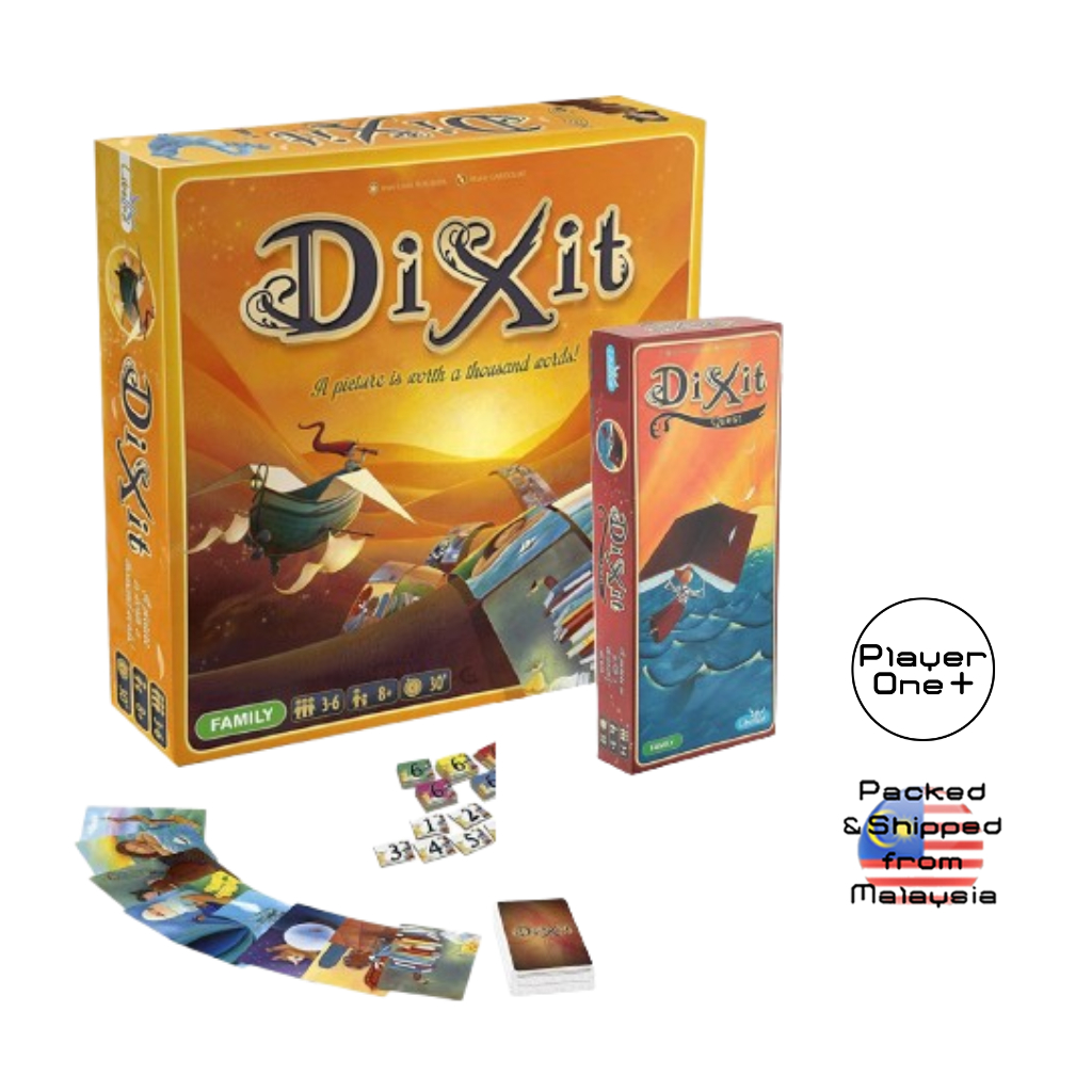 Dixit Base And Quest Expansion Board Game Fun Illustrated Cards Family ...