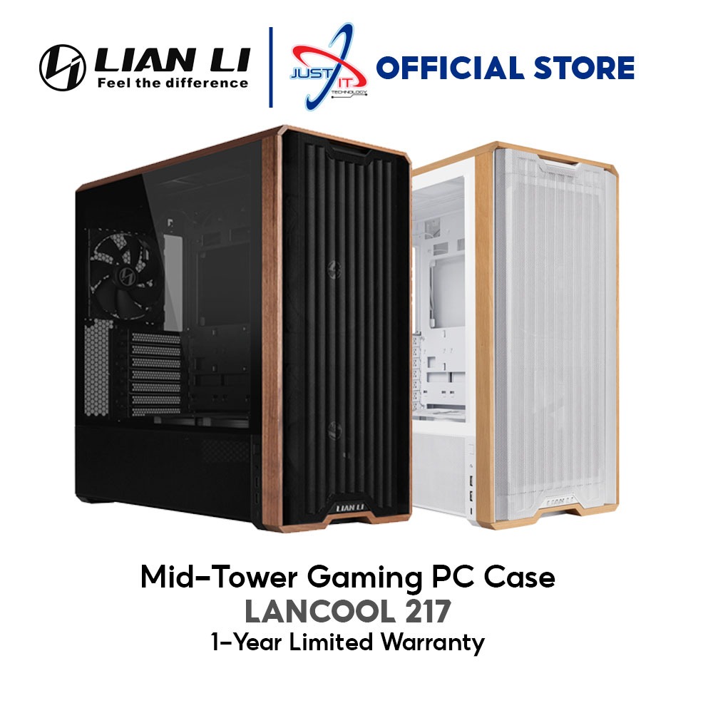 LIAN LI LANCOOL 217 MID-TOWER GAMING PC CASING / CASE - BLACK / WHITE | Shopee Malaysia