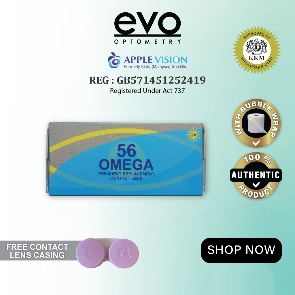 evo IGEL OMEGA 56 Monthly Contact Lenses (2 pcs) | Shopee Malaysia