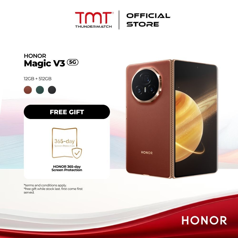 HONOR Magic V3 5G Telefon Pintar ( 12GB RAM + 512GB ROM) | Shopee Malaysia
