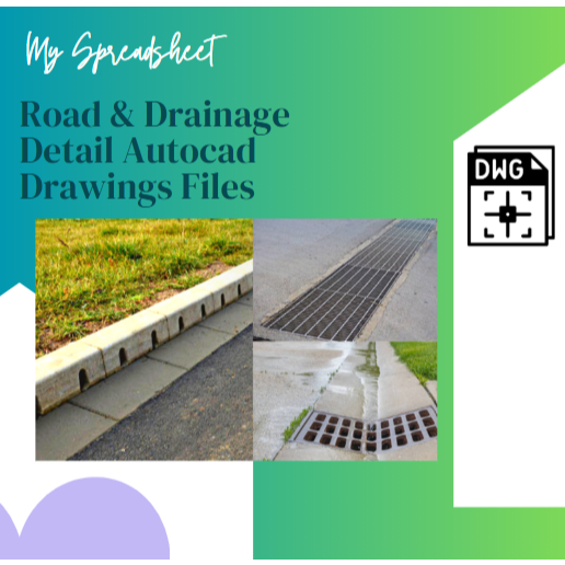 Road & Drainage Detail Autocad Drawings Files Autocad Butiran Jalan ...