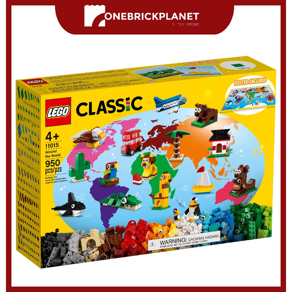 LEGO 11015 Classic - Around The World | Shopee Malaysia