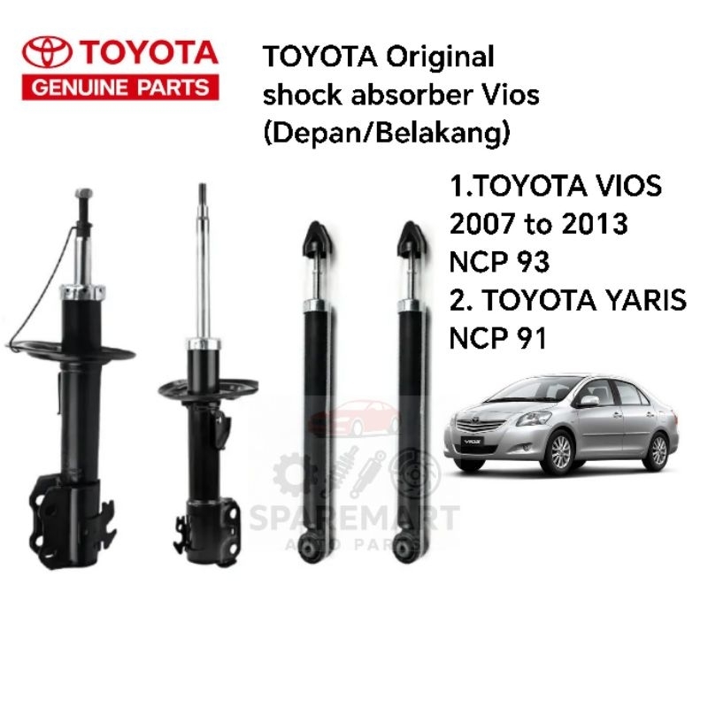 Original TOYOTA VIOS SHOCK ABSORBER (Depan/Belakang) FOR TOYOTA VIOS ...
