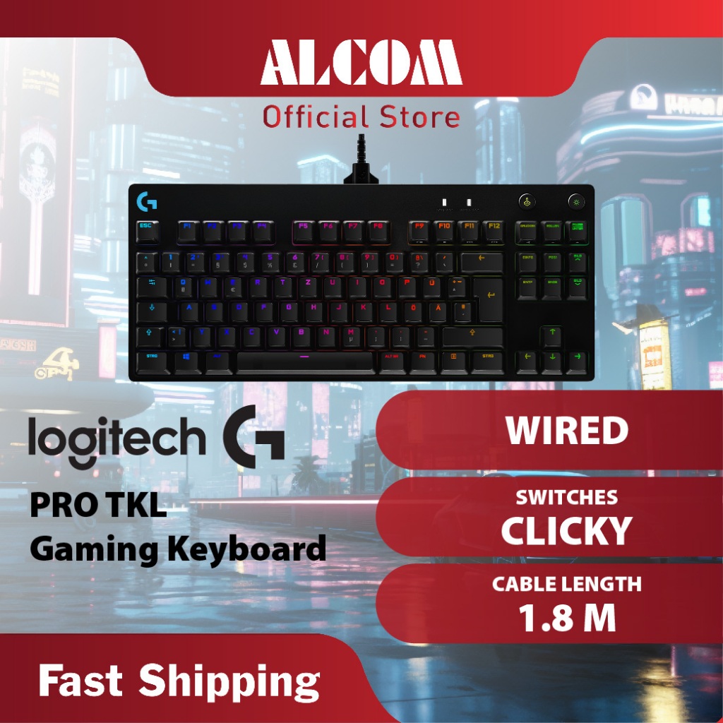 LOGITECH G PRO TKL Mechanical Gaming Keyboard with Ultra Portable ...