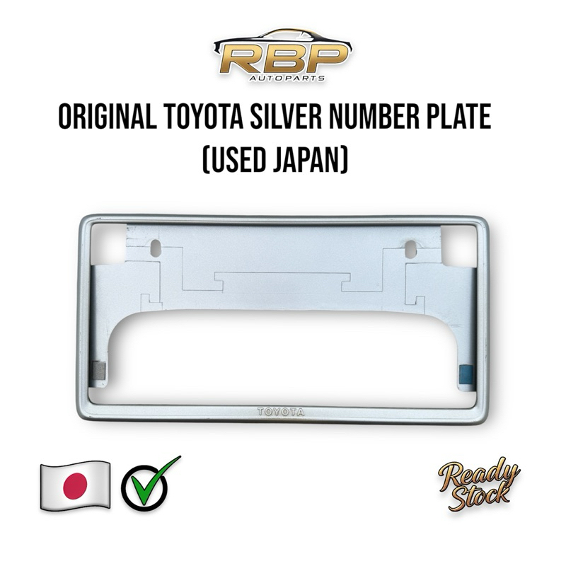 Original Toyota Silver Number Plate (Used Japan) | Shopee Malaysia