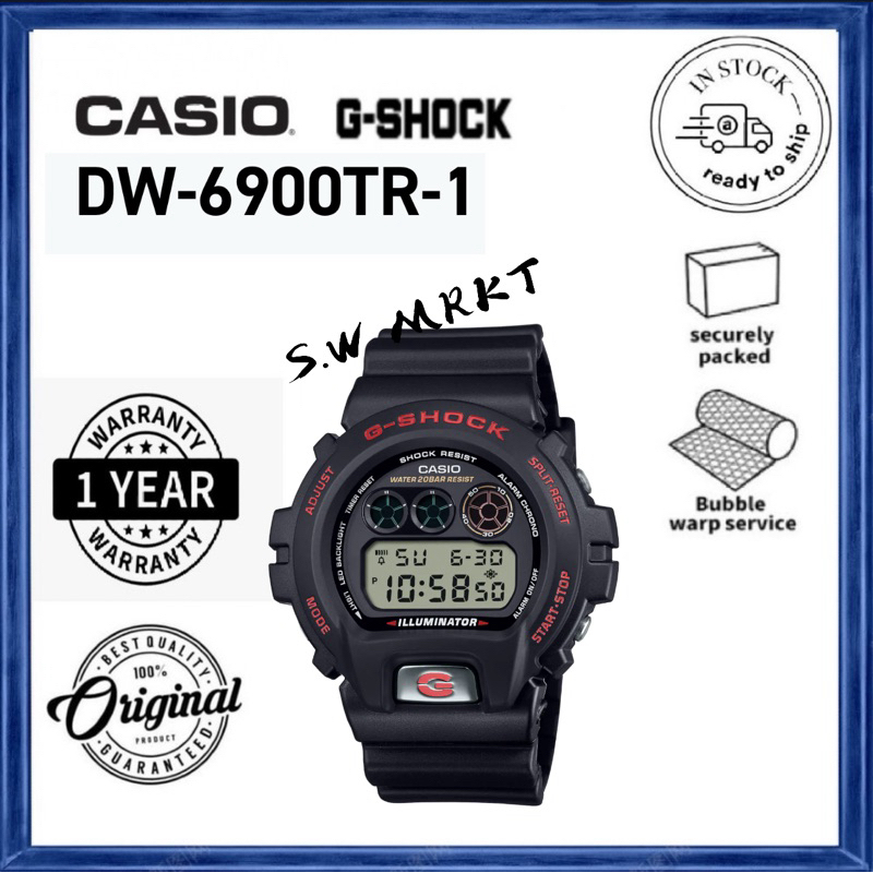Casio G-Shock 6900 LINE 30TH ANNIVERSARY MODEL Limited Edition DW-6900TR-1DR /DW-6900TR | Shopee ...