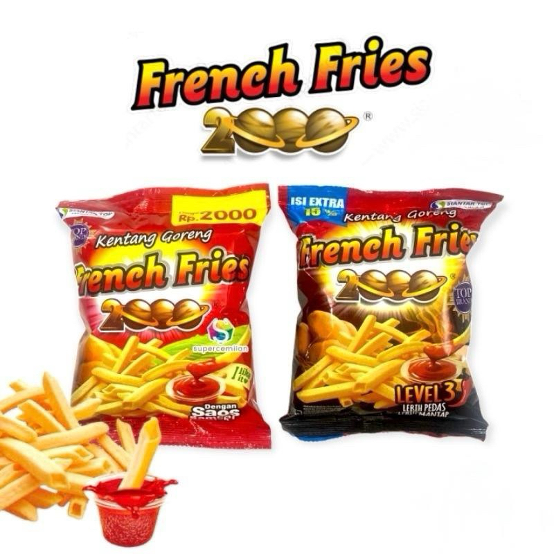 French Fries 2000 Snack / Kentang Goreng 62g | Shopee Malaysia