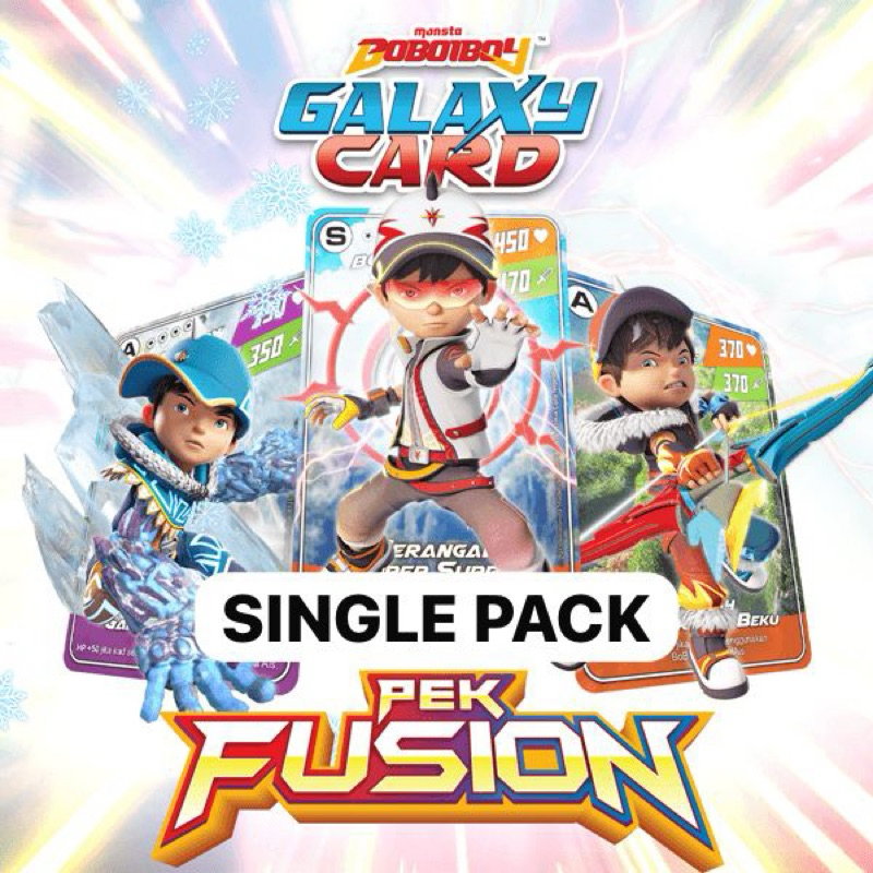 SINGLE PACK FUSION KAD BOBOIBOY SUPRA PEK FUSION MONSTA BOBOIBOY GALAXY ...
