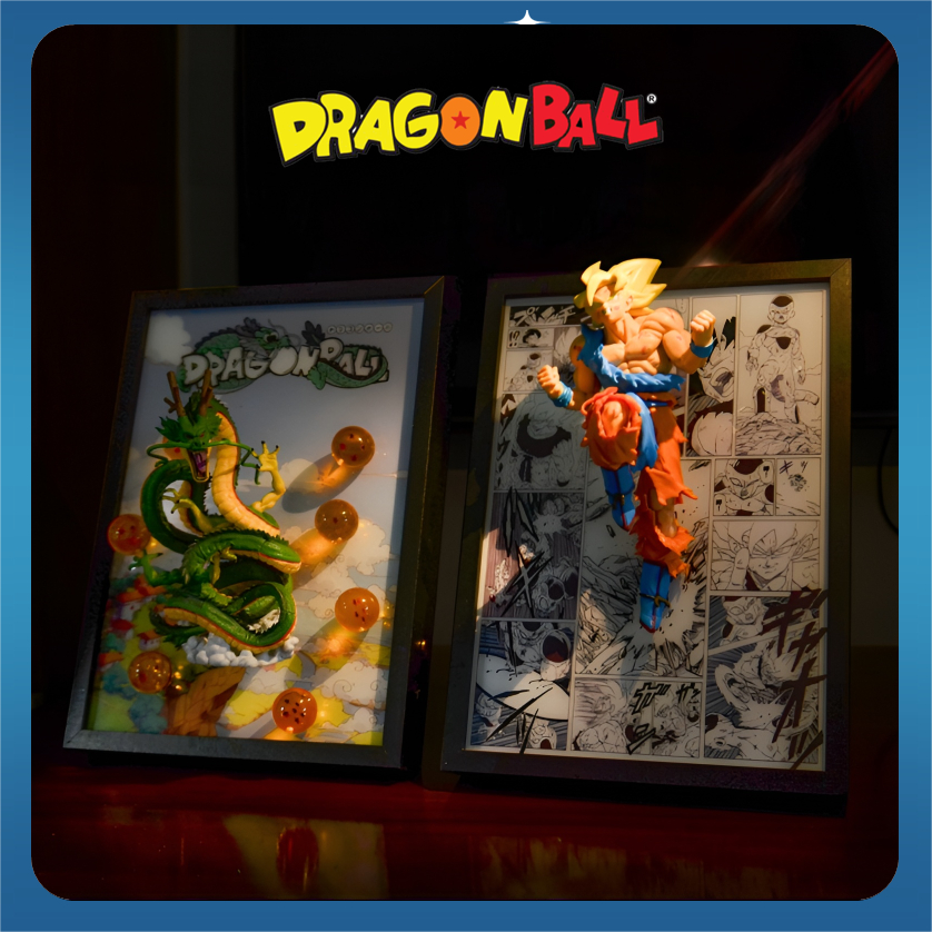 Dragon Ball 3D LED Light Decorative Painting Frame Desktop Display ...