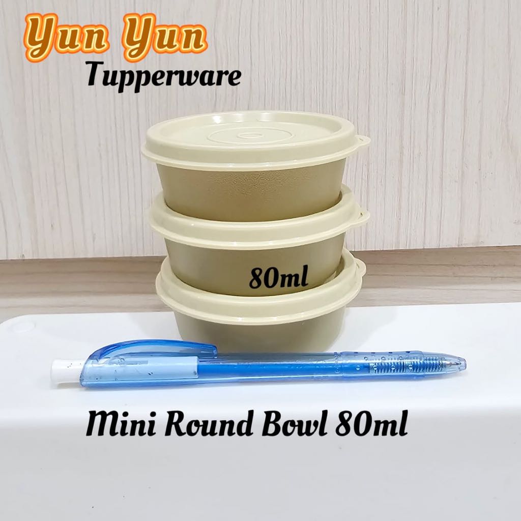 Tupperware Mini Round Container 30ml / 80ml | Shopee Malaysia