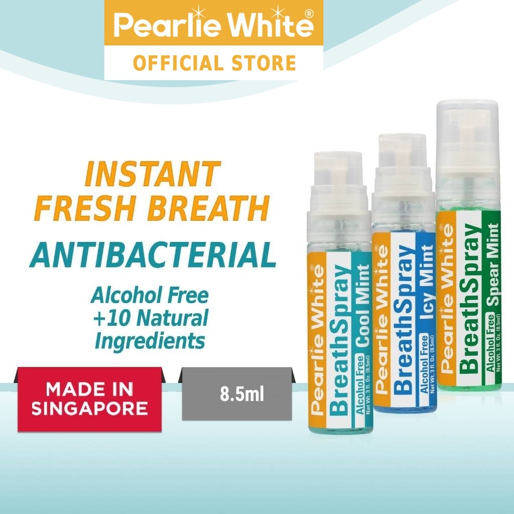 Pearlie White Breath Spray – Spear Mint / Icy Mint / Cool Mint 8.5ml ...