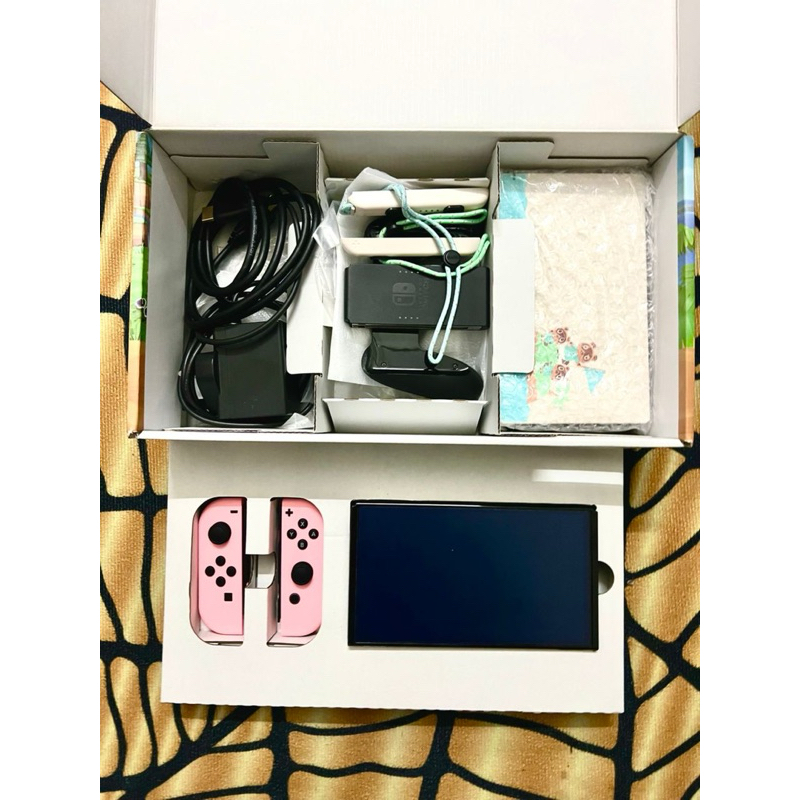 Nintendo Switch OLED Animal Crossing Edition Fullset Box Like New ...