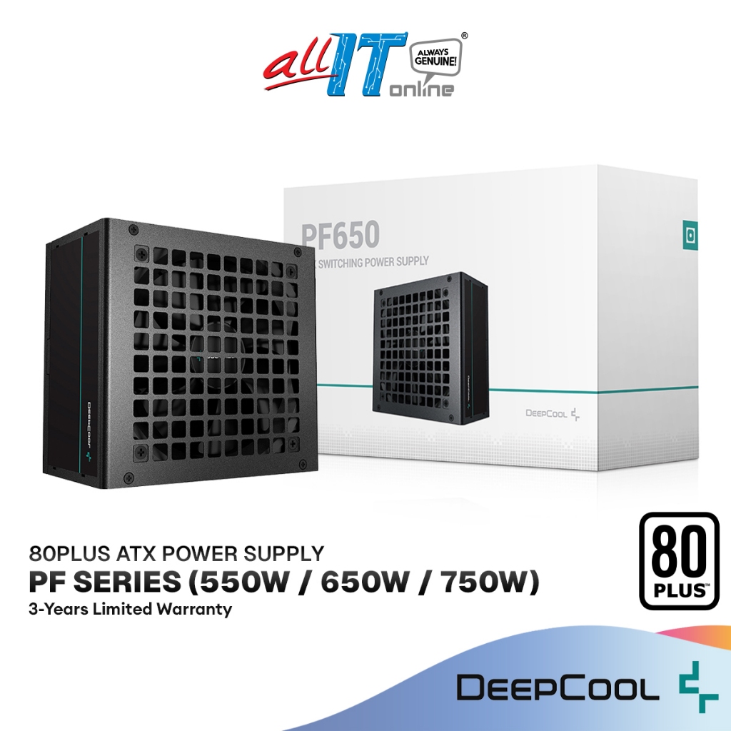 DEEPCOOL PF550 (550W) / PF650 (650W) Power Supply | 80+ PSU | Shopee ...
