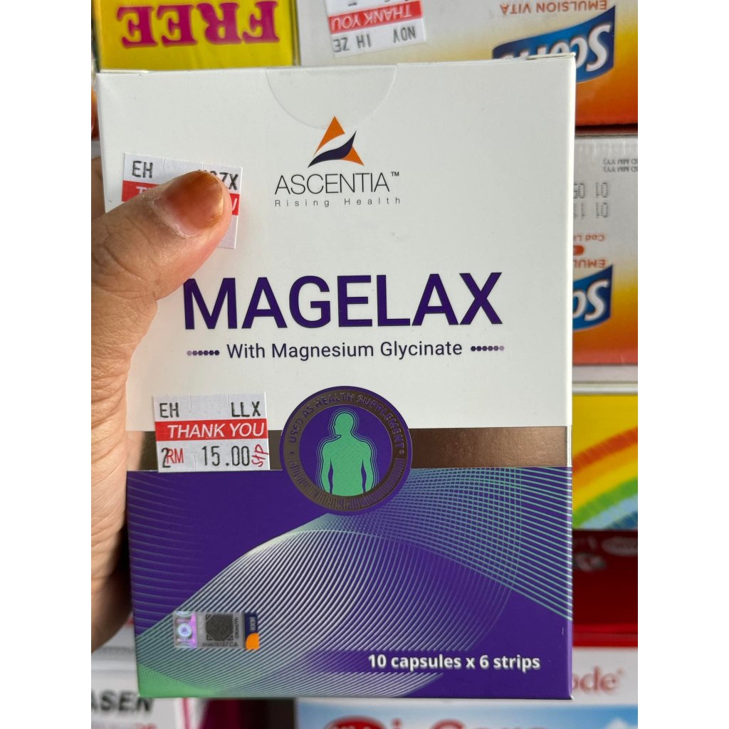 ASCENTIA MAGELAX WITH MAGNESIUM GLYCINATE 10'S [IMPROVE ANXIETY ...