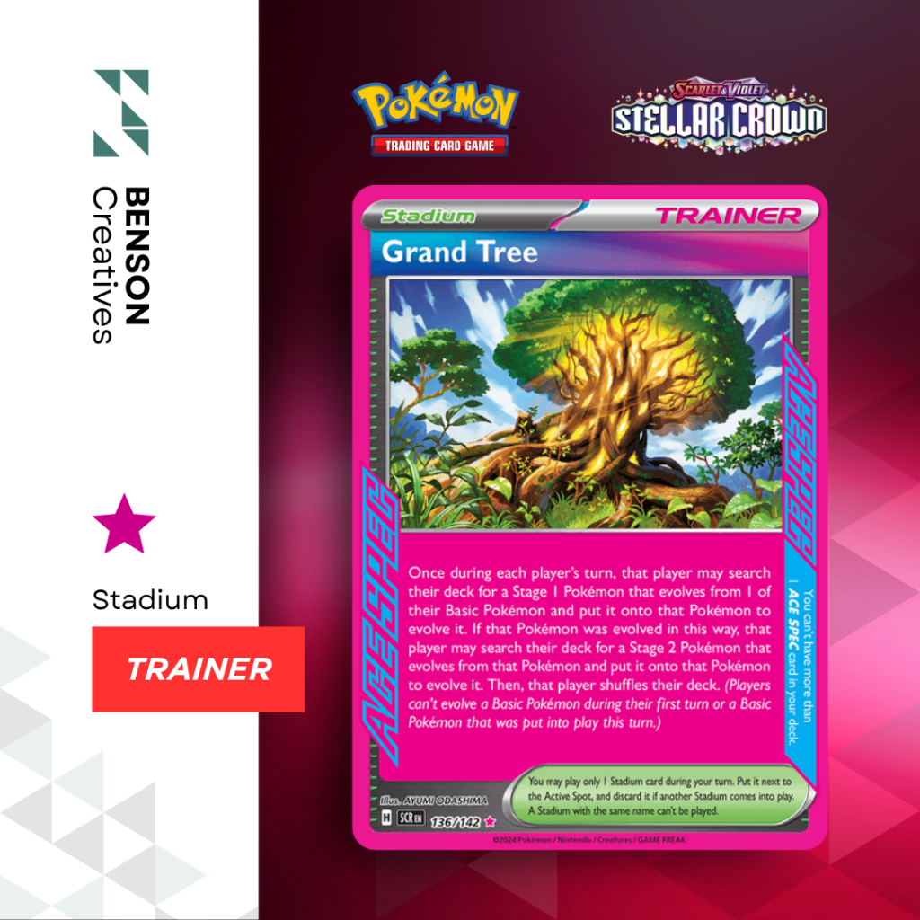 Grand Tree | 136/142 | (Ace Spec) Trainer - Stadium [Stellar Crown ...