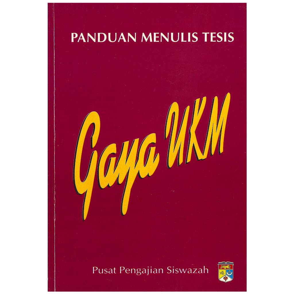 PANDUAN MENULIS TESIS GAYA UKM | Shopee Malaysia