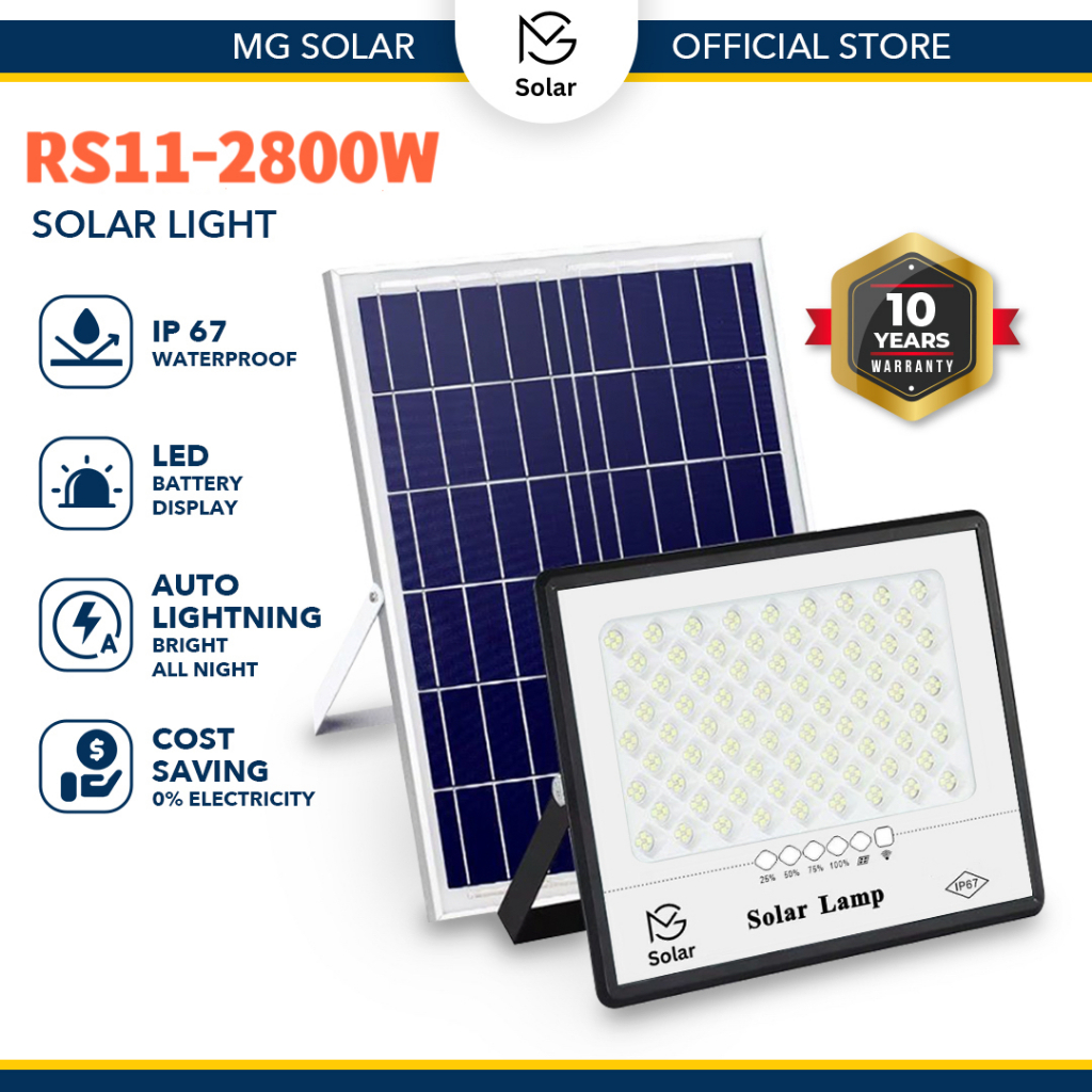 MG Lampu Solar Outdoor Waterproof Solar Light Outdoor Lightning IP67 ...