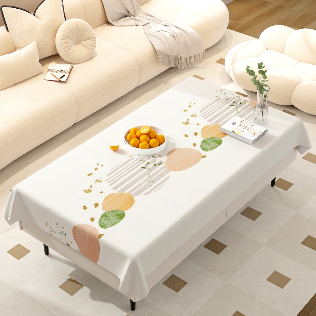 Alas Meja Kopi 2025, Anti Cuci, Tahan Air & Minyak, Tema Taman, Untuk ...