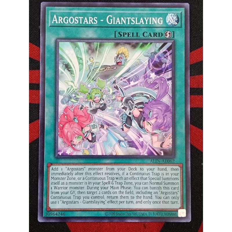 YUGIOH KONAMI ALIN-AE062 ALIN-JP062 Argostars - Giant Hunting (C) | Shopee Malaysia