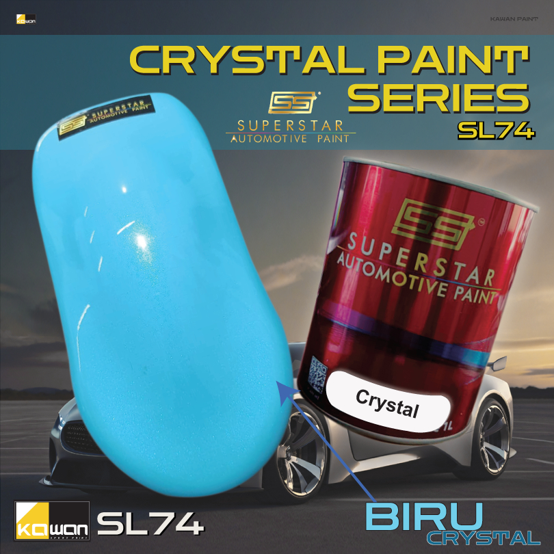 CRYSTAL SERIES BIRU KUNING HIJAU VIOLET KOD SL74 V1 V2 V3 V4 SUPERSTAR ...