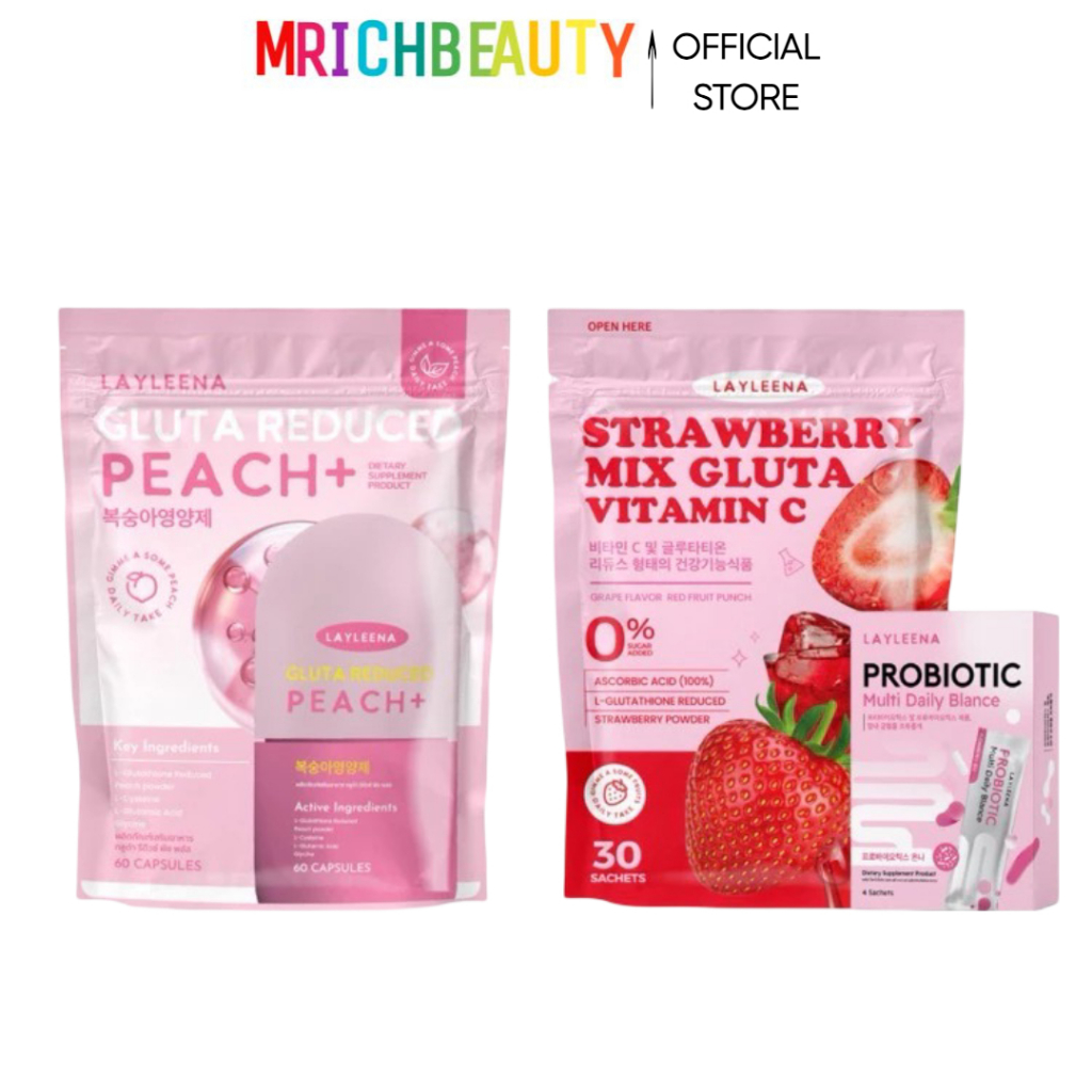 GLUTA PEACH LAYLEENA 60 CAPSULE ( NEW PACKAGING ) | Shopee Malaysia