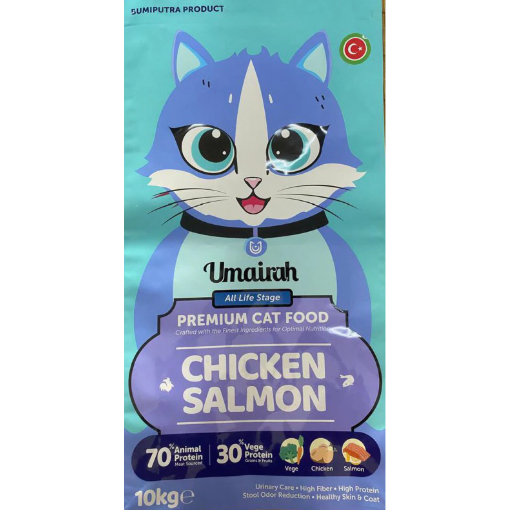 UMAIRAH PREMIUM MAKANAN KUCING AYAM SALMON BUMIPUTRA PRODUK (Repack ...