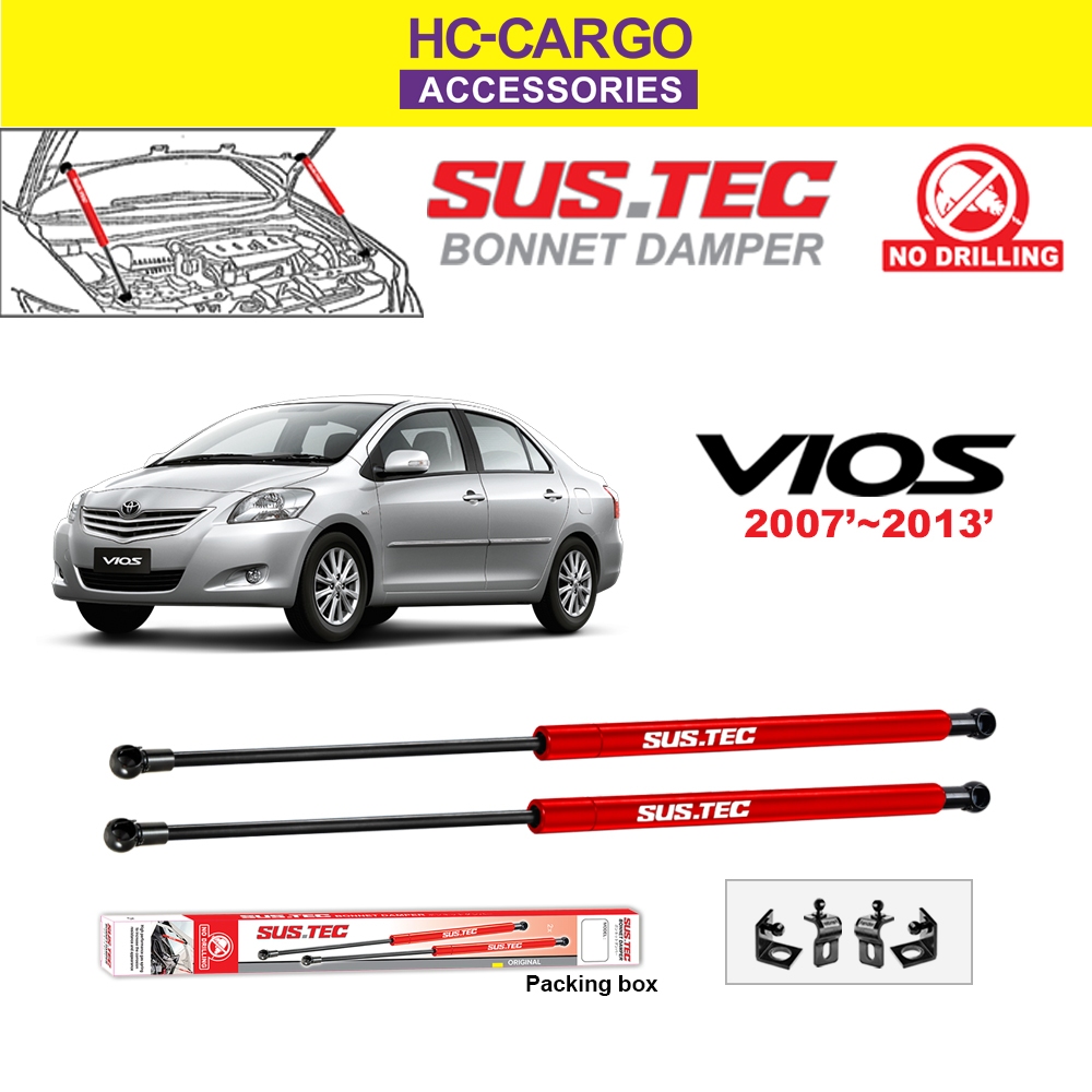 NCP93 Toyota Vios 2007 - 2013 Sustec Front Hood Damper Bonnet Gas ...
