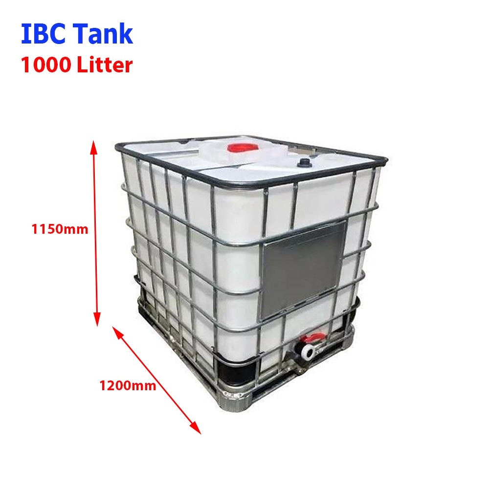 IBC 1000 Litter Tank C/W Steel Casing White Tong IBC tank Tong putih empat segi | Shopee Malaysia