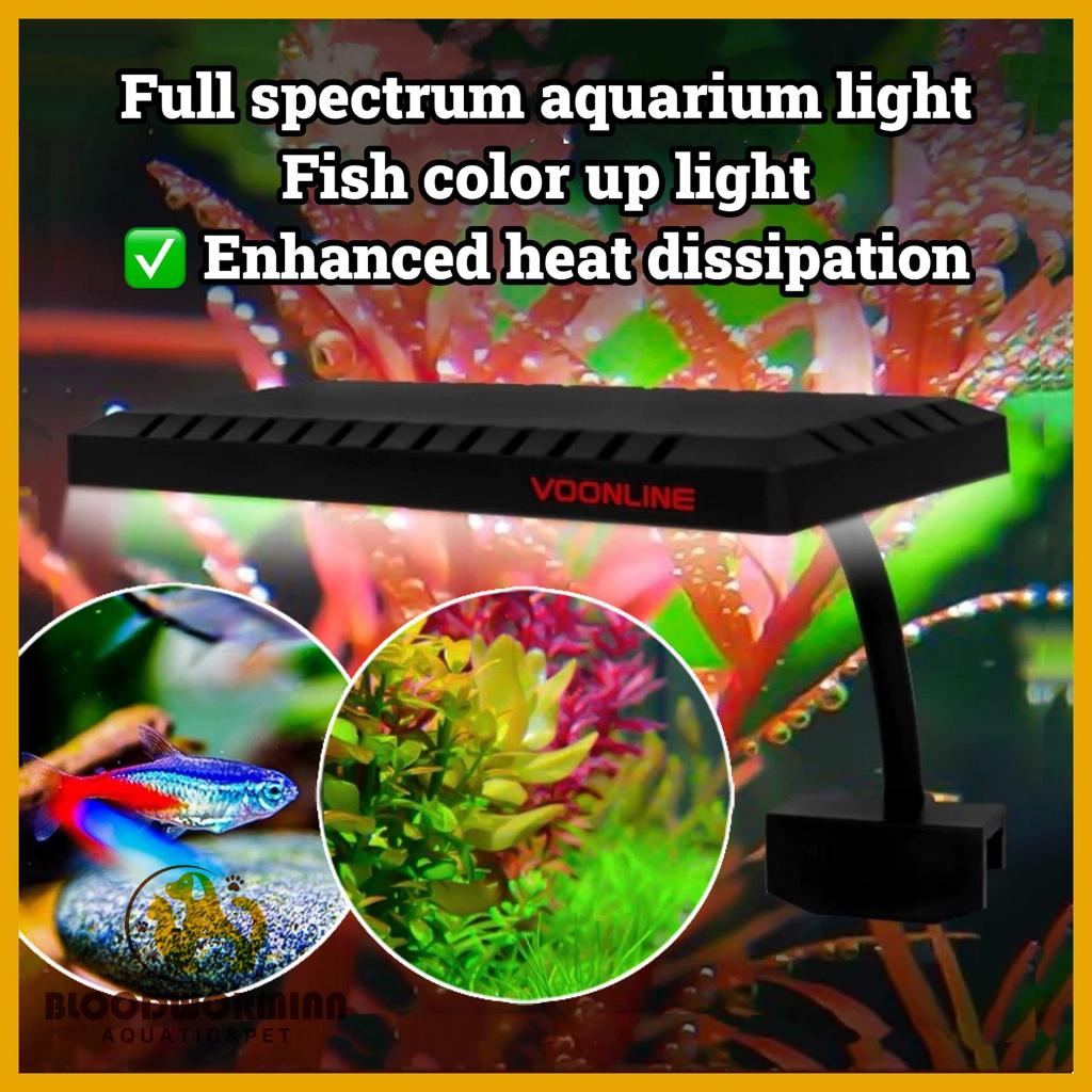 VOONLINE Aquarium Full Spectrum Light Fish Color Up Light/Aquatic Plant Light水族箱全光谱灯(READY STOCK ...