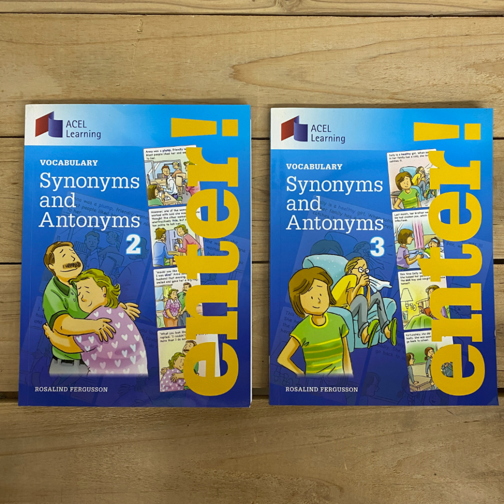 ACEL Learning VOCABULARY Synonyms and Antonyms 2 and 3 enter! by Rosalind Fergusson (Preloved ...
