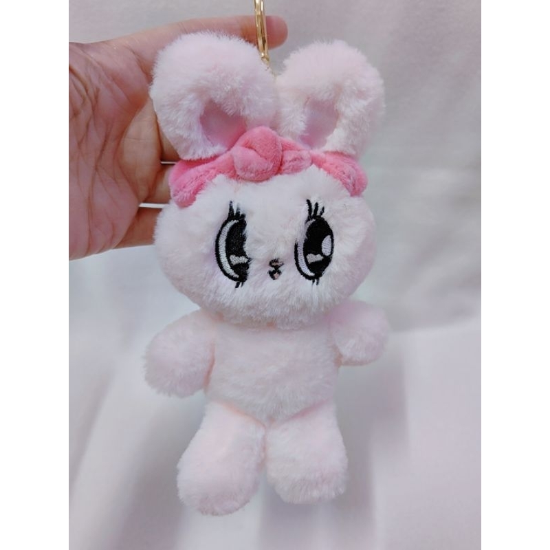 Authentic Fluffy Esther Bunny preloved soft toy keychain SKC57 | Shopee ...
